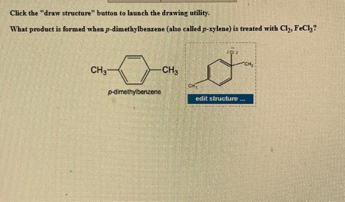 Solved Click the "draw structure" button to launch the | Chegg.com
