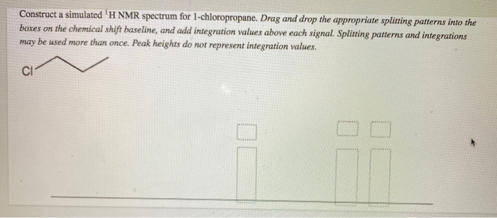Solved Construct a simulated 'H NMR spectrum for | Chegg.com
