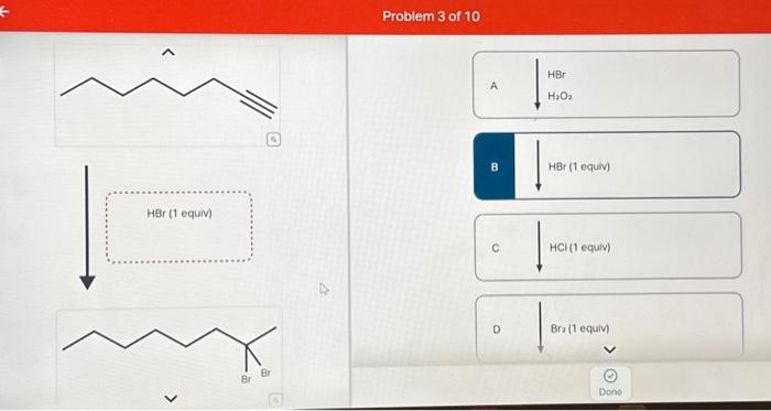 Solved Choose the correct set of reagents that would lead to | Chegg.com