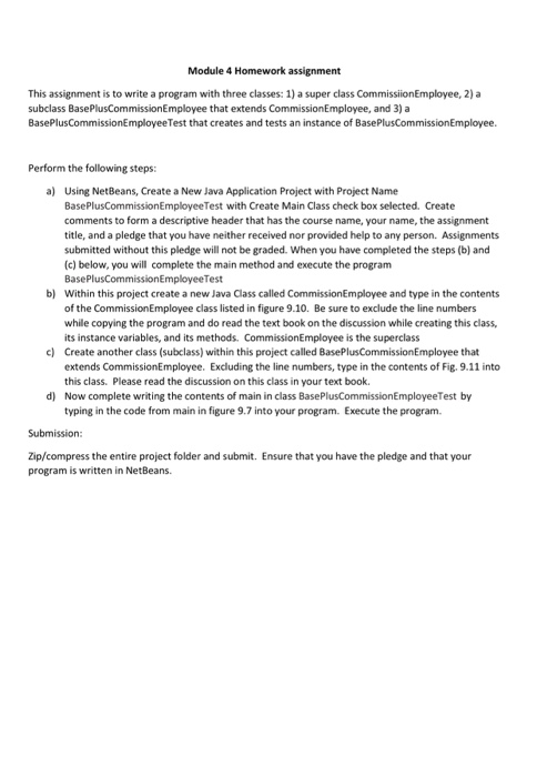 Module 4 Homework assignment This assignment is to | Chegg.com