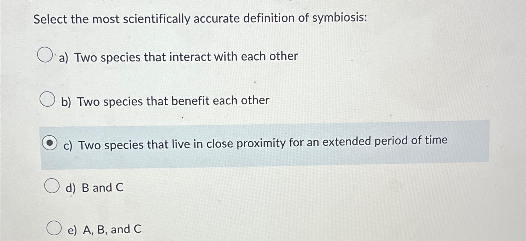 Solved Select the most scientifically accurate definition of | Chegg.com
