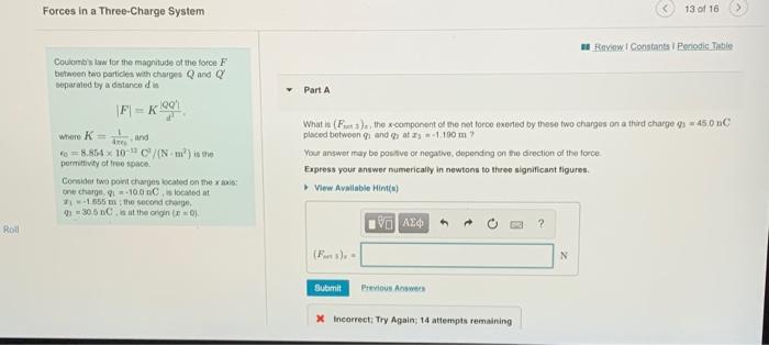 Solved 3 What is (Fnet 3 )ą, the x-component of the net | Chegg.com