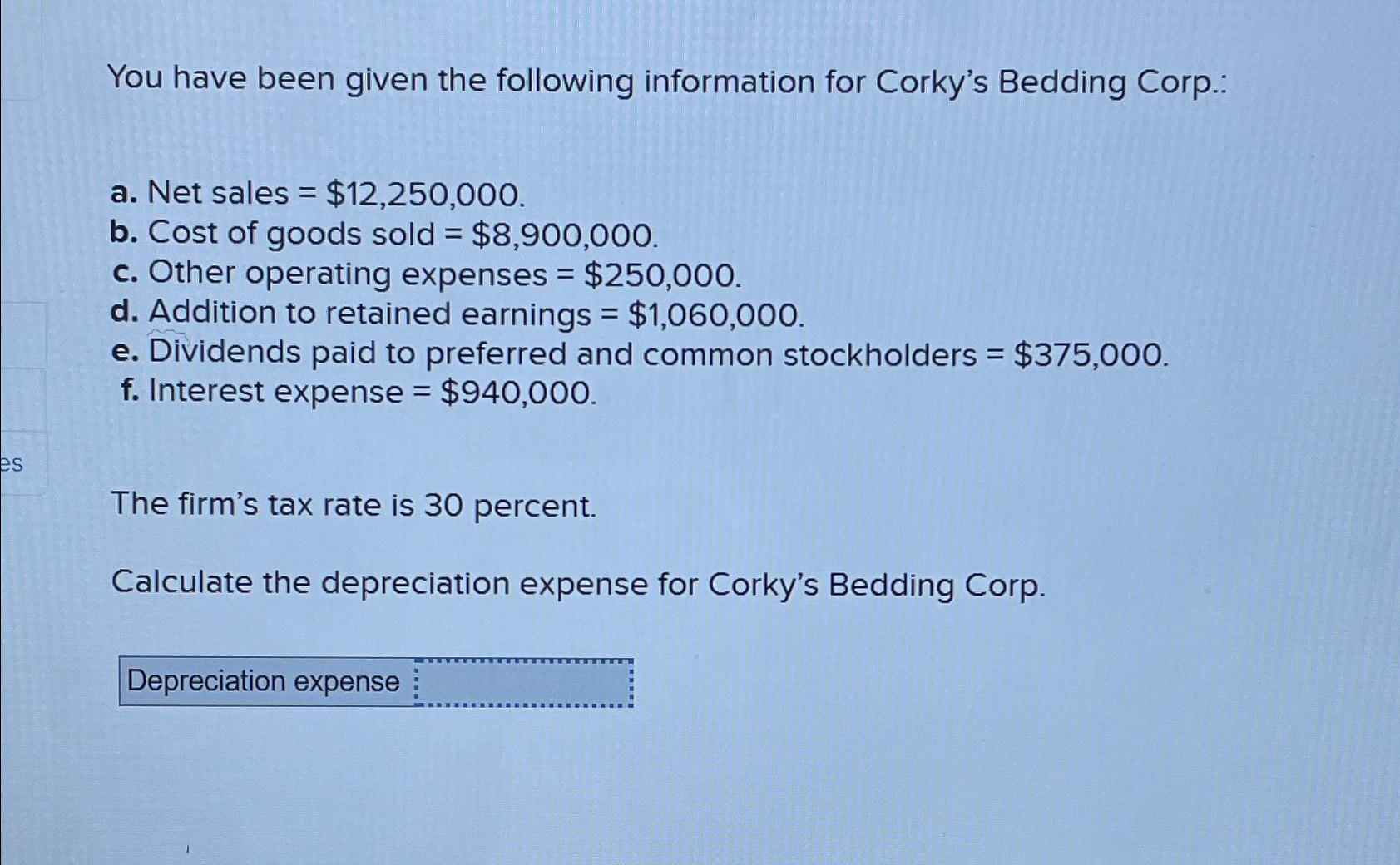 Solved You have been given the following information for | Chegg.com