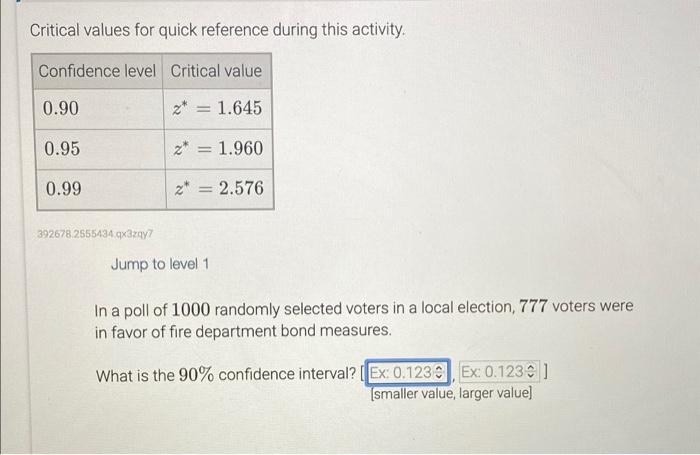 Solved Critical values for quick reference during this | Chegg.com