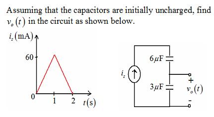 Solved Assuming that the capacitors are initially uncharged, | Chegg.com