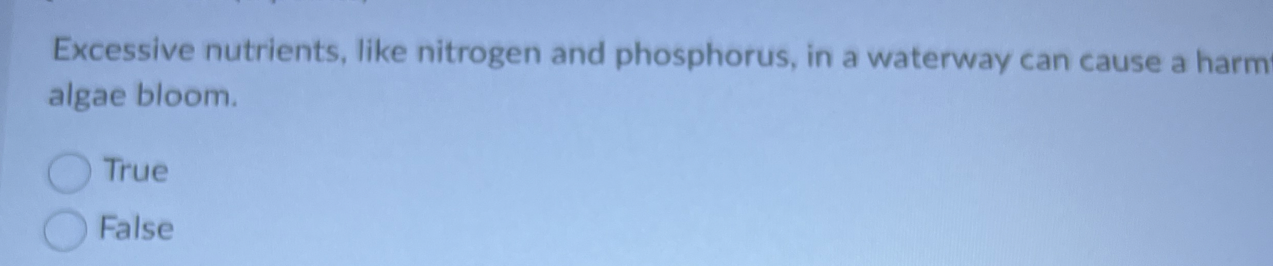 Solved Excessive nutrients, like nitrogen and phosphorus, in | Chegg.com