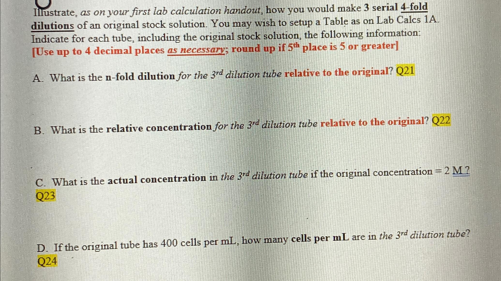 Solved Illustrate, as on your first lab calculation handout, | Chegg.com