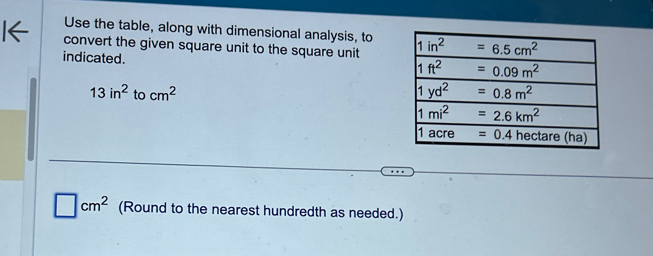 Solved Use the table, along with dimensional analysis, to | Chegg.com