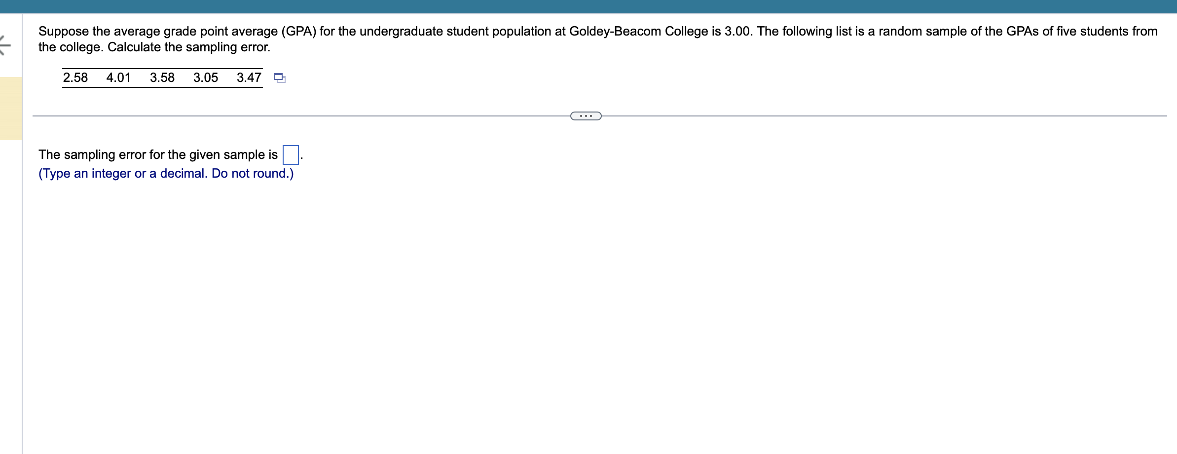 Solved Suppose the average grade point average (GPA) ﻿for | Chegg.com