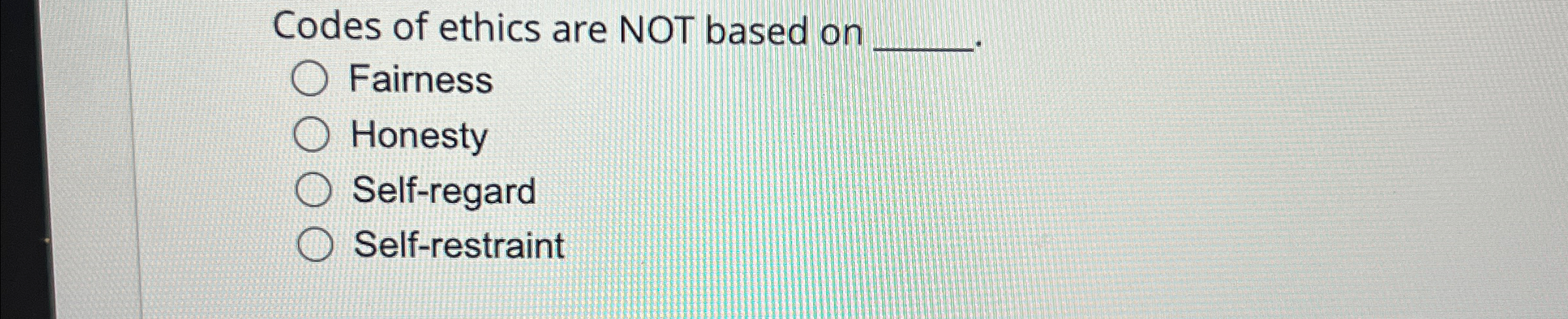 Solved Codes of ethics are NOT based | Chegg.com