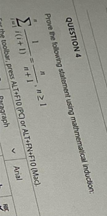 Solved QUESTION 4 Prove the following statement using | Chegg.com