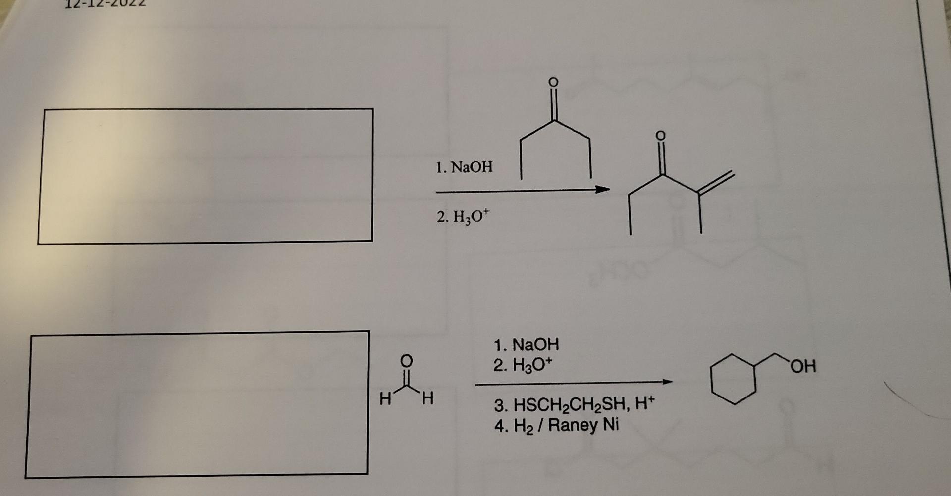 Solved =HCl, acetone /H2OCH3NH2 H2OH+1. NaOH 2. H3O+ 3. | Chegg.com