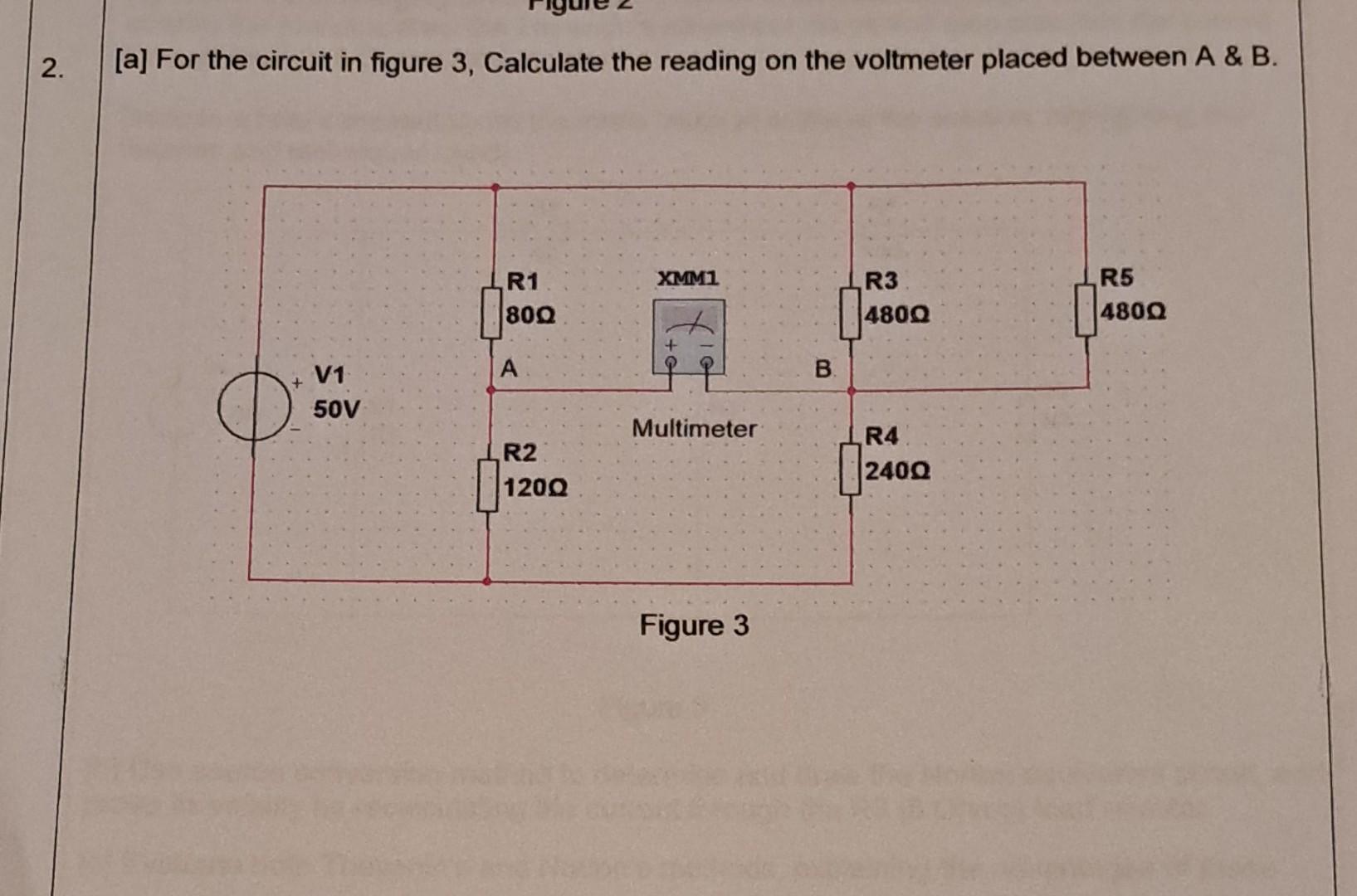Solved [a] For the circuit in figure 3 , Calculate the | Chegg.com