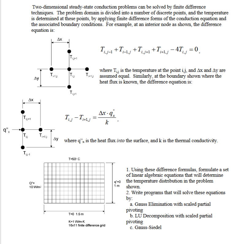 Solved Two-dimensional steady-state conduction problems can | Chegg.com