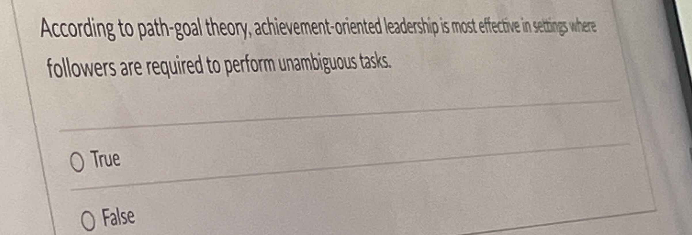 According to path-goal theory, achievement-oriented | Chegg.com