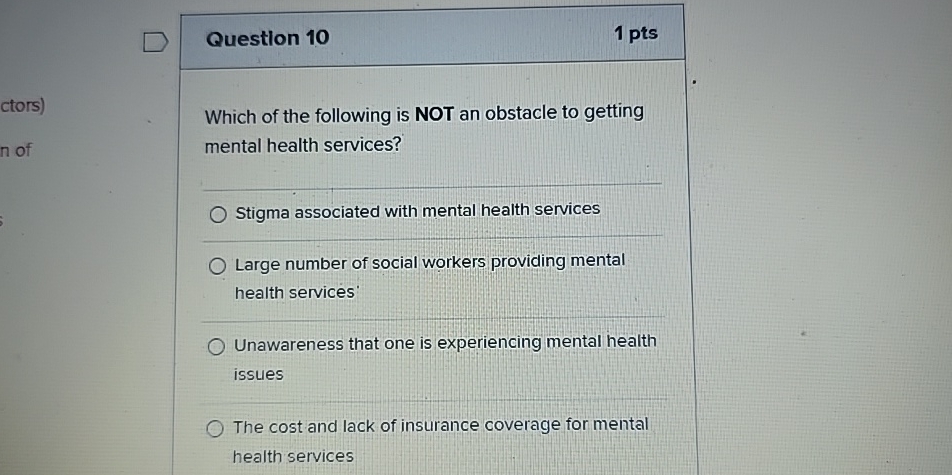 Solved Question 101 ﻿ptsWhich of the following is NOT an | Chegg.com