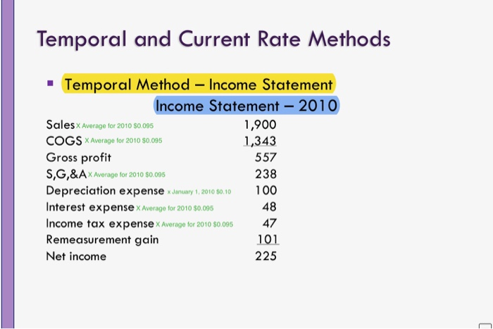 Solved Temporal and Current Rate Methods 557 Temporal Method | Chegg.com