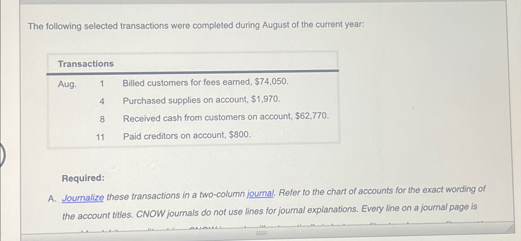 Solved The following selected transactions were completed | Chegg.com