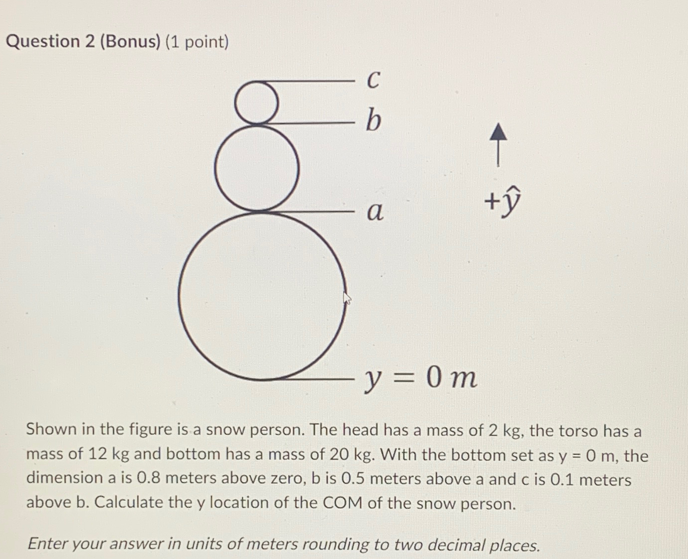 Solved Question 2 (Bonus) (1 ﻿point)Shown in the figure is a | Chegg.com