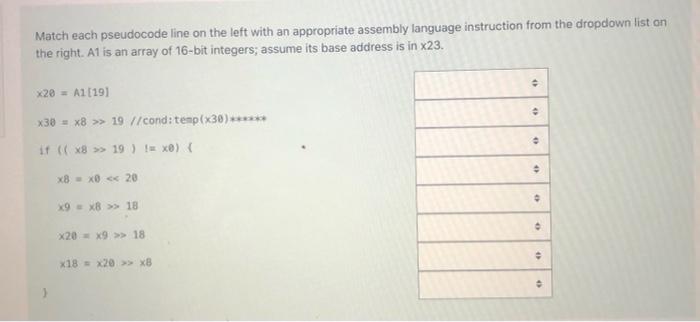 Solved Create an assembly language program that corresponds | Chegg.com