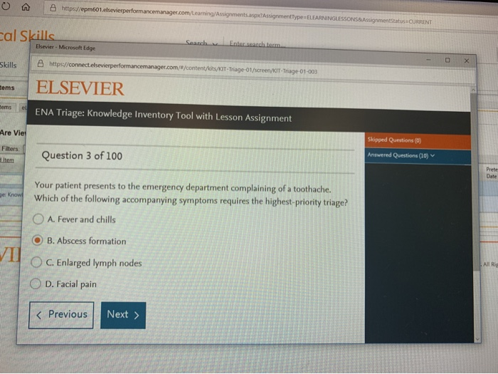 Solved: Https://epm601.elsevierperformancemanager.com/lear... | Chegg.com