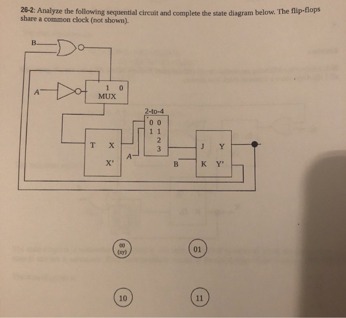 Solved 26-2: Analyze the following sequential circuit and | Chegg.com Solved 26-2: Analyze the following sequential circuit and | Chegg.com