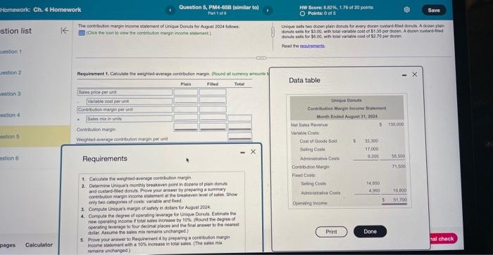 Solved The cenbibuben magpin incomes stanothent of Unique | Chegg.com