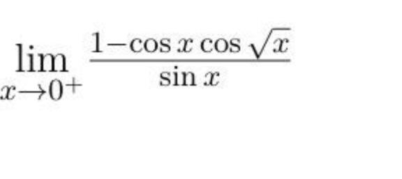 Solved lim 1-cos x cosa X+0+ sin x | Chegg.com
