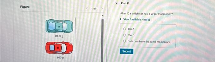 Solved The two toy cars shown in the figure, with masses as | Chegg.com