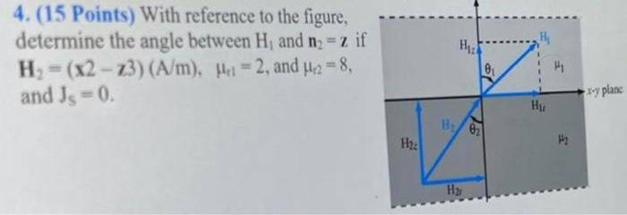 Solved 4. (15 Points) With reference to the figure, | Chegg.com