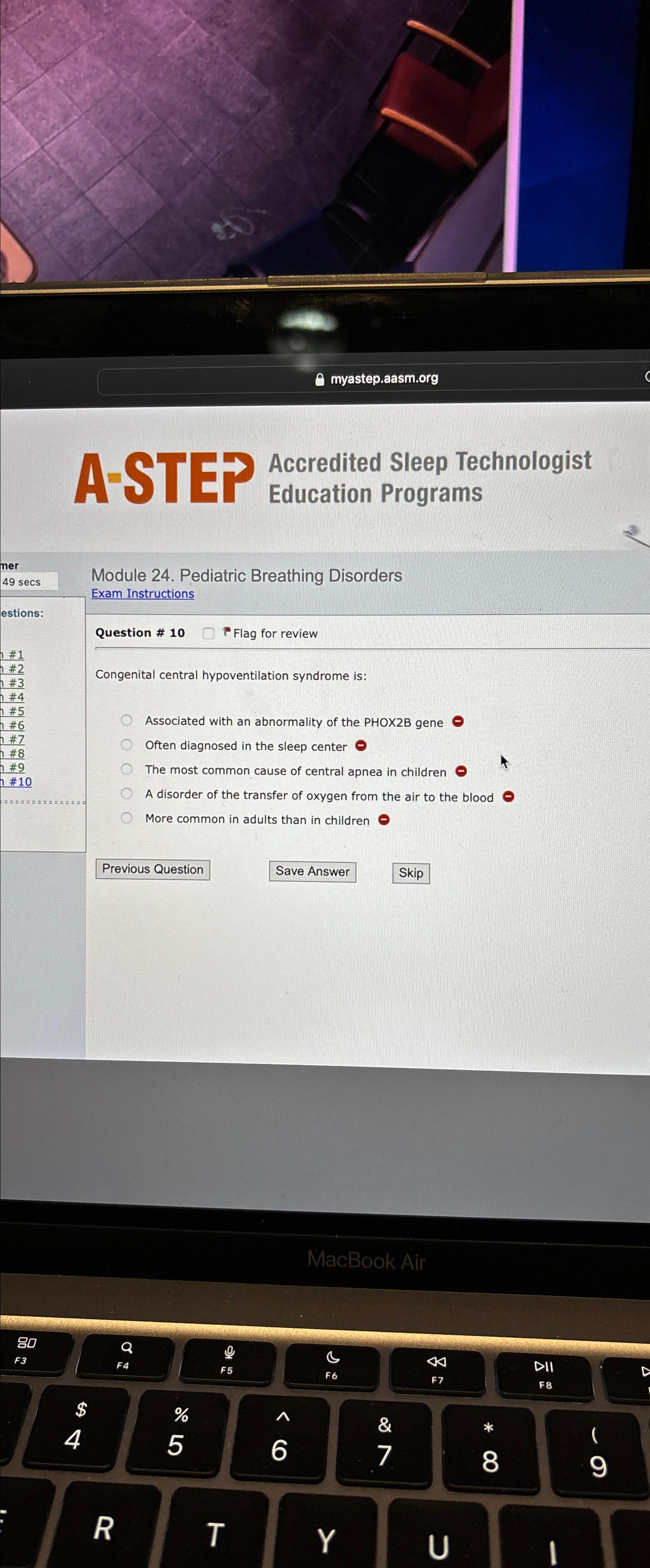 Solved myastep.aasm.orgA-STEPAccredited Sleep Technologist | Chegg.com
