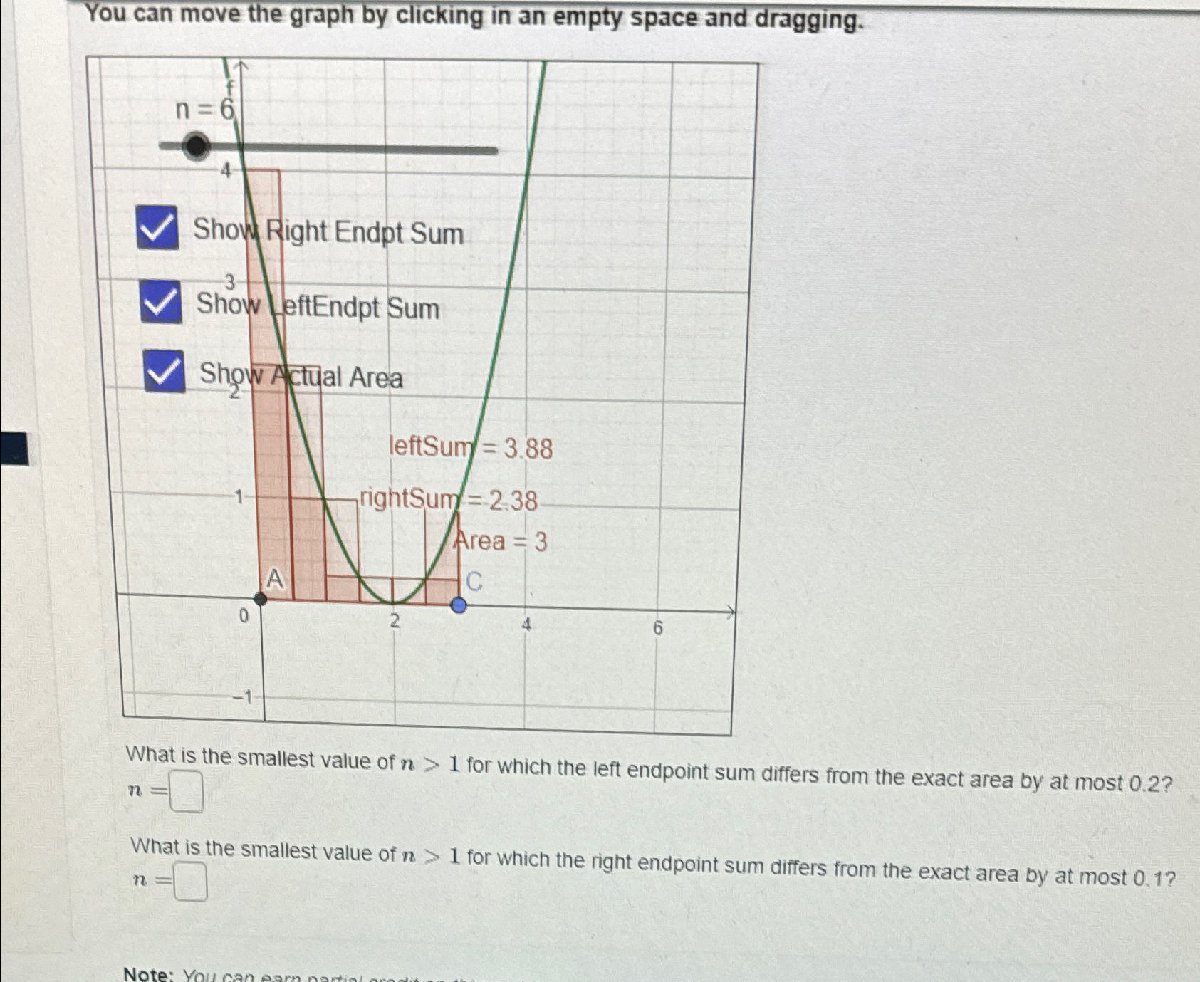 Solved You can move the graph by clicking in an empty space | Chegg.com