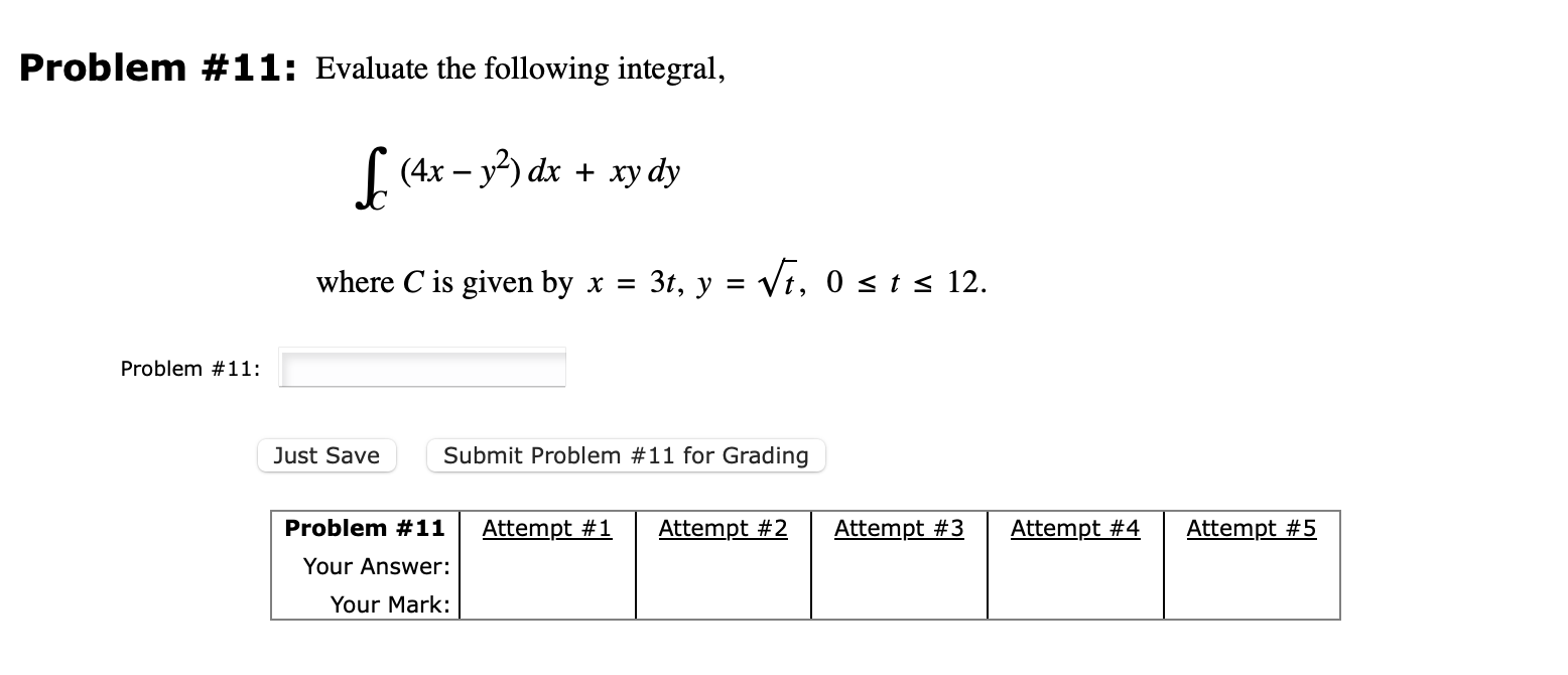 Solved Problem #11: Evaluate the following | Chegg.com