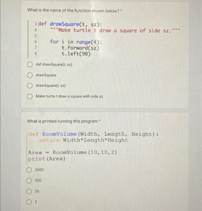 Solved What will the following function return? yz def | Chegg.com