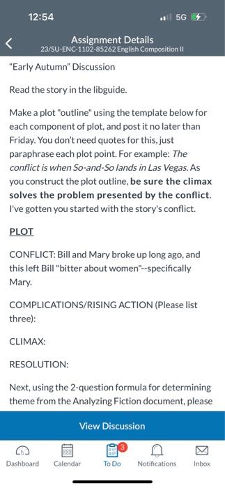 Assignment Details 23/SU-ENC-1102-85262 English | Chegg.com