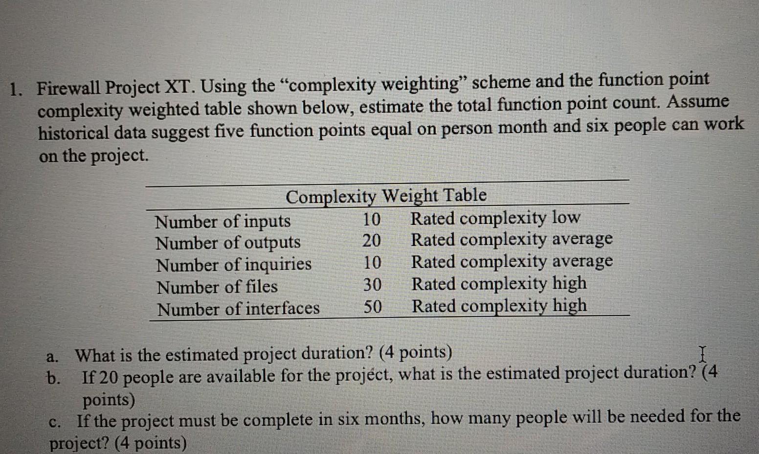 Solved 1. Firewall Project XT. Using the "complexity | Chegg.com