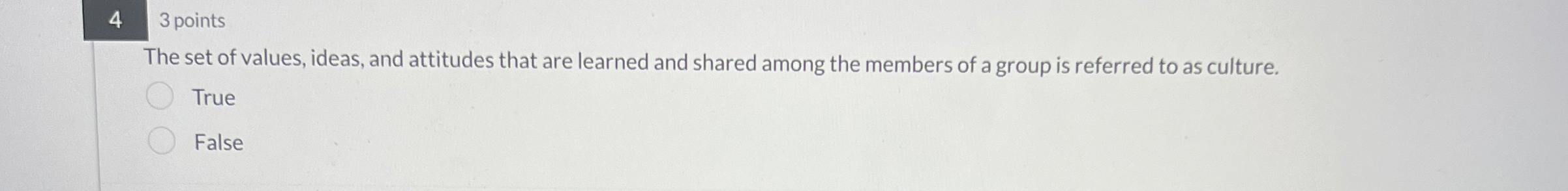Solved 43 ﻿pointsThe set of values, ideas, and attitudes | Chegg.com
