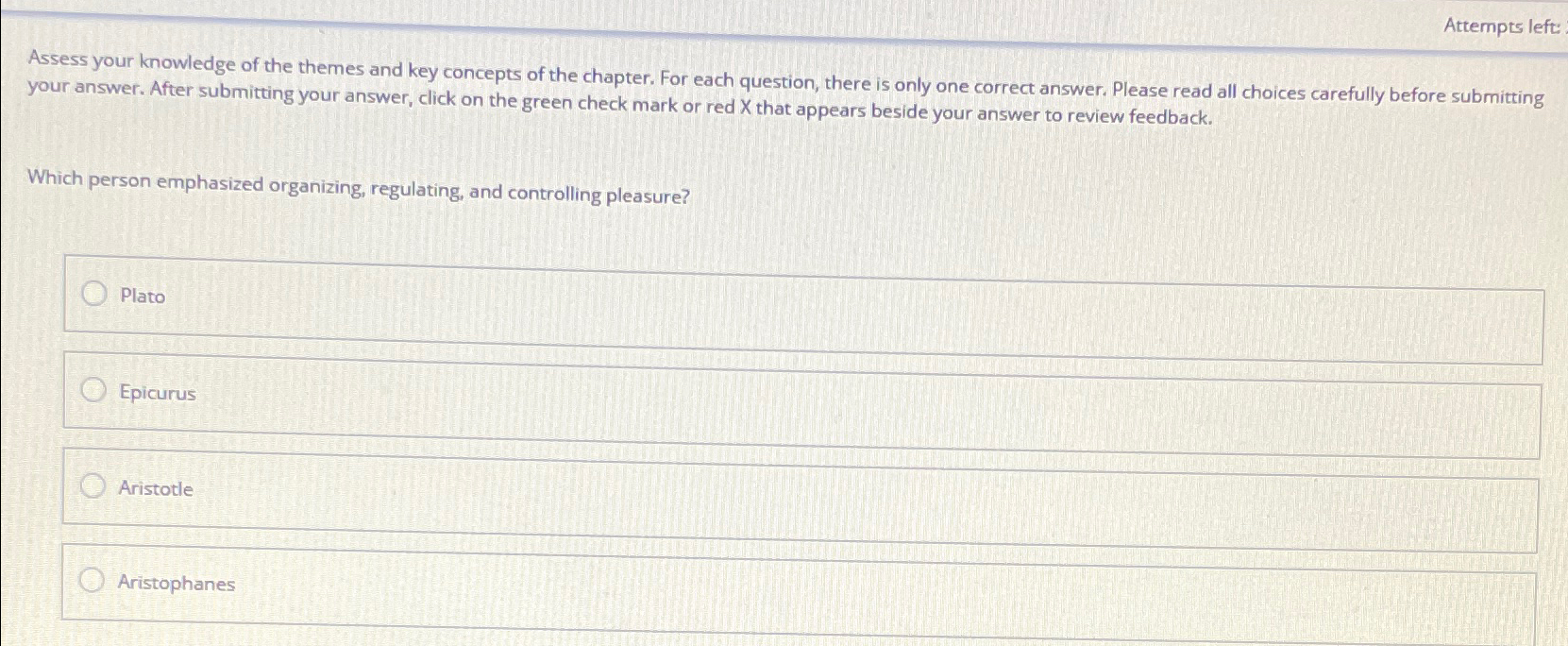 Solved Attempts left:Assess your knowledge of the themes and | Chegg.com