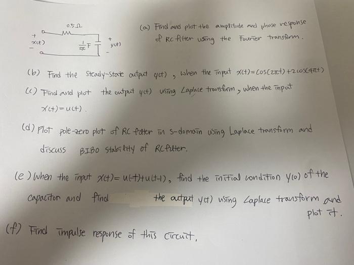 Solved (a) Find and plat the amplitude and phase response of | Chegg.com