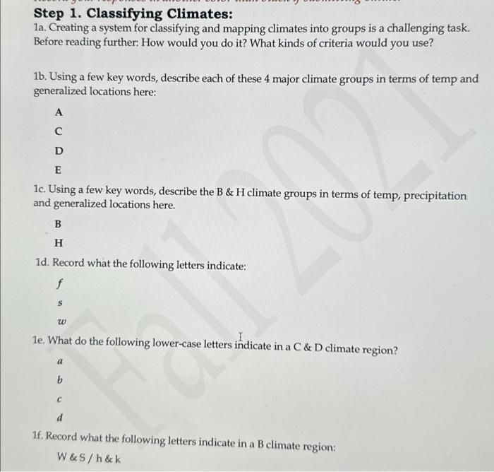 Solved 1c. Using a few key words, describe the B \& H | Chegg.com