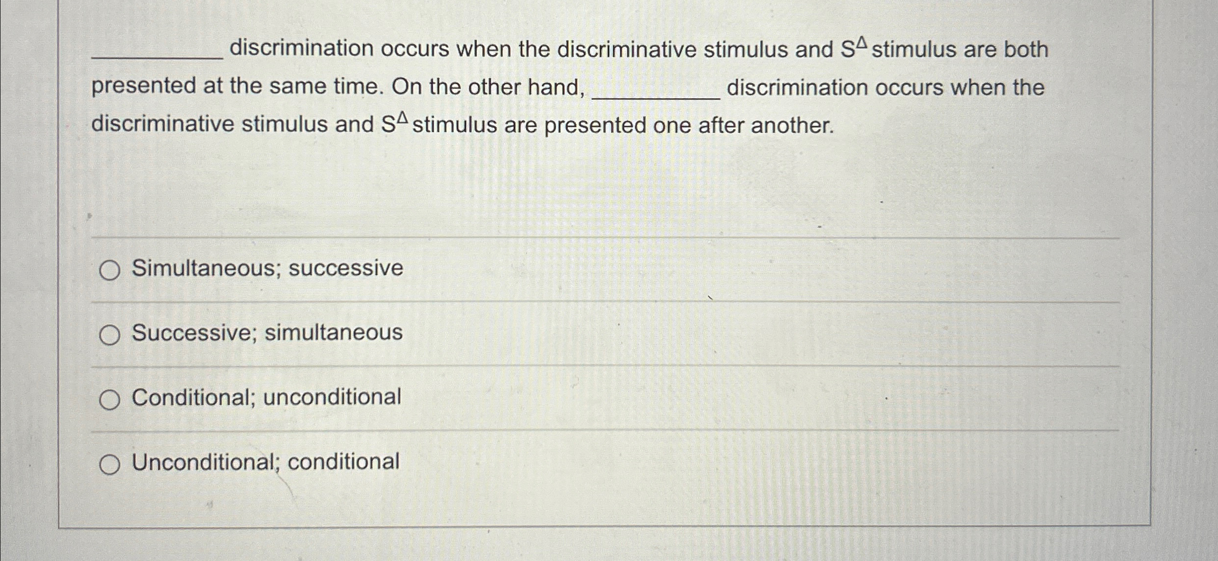 Solved discrimination occurs when the discriminative | Chegg.com