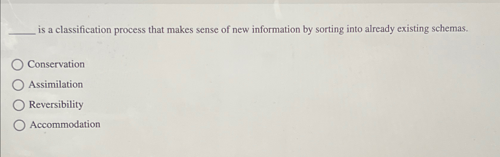 Solved is a classification process that makes sense of new | Chegg.com