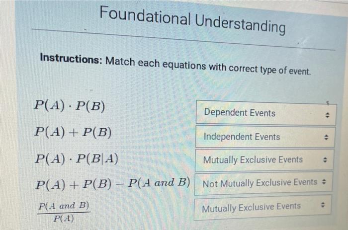 Solved Teacher Graded: Conditional Probability What do we | Chegg.com
