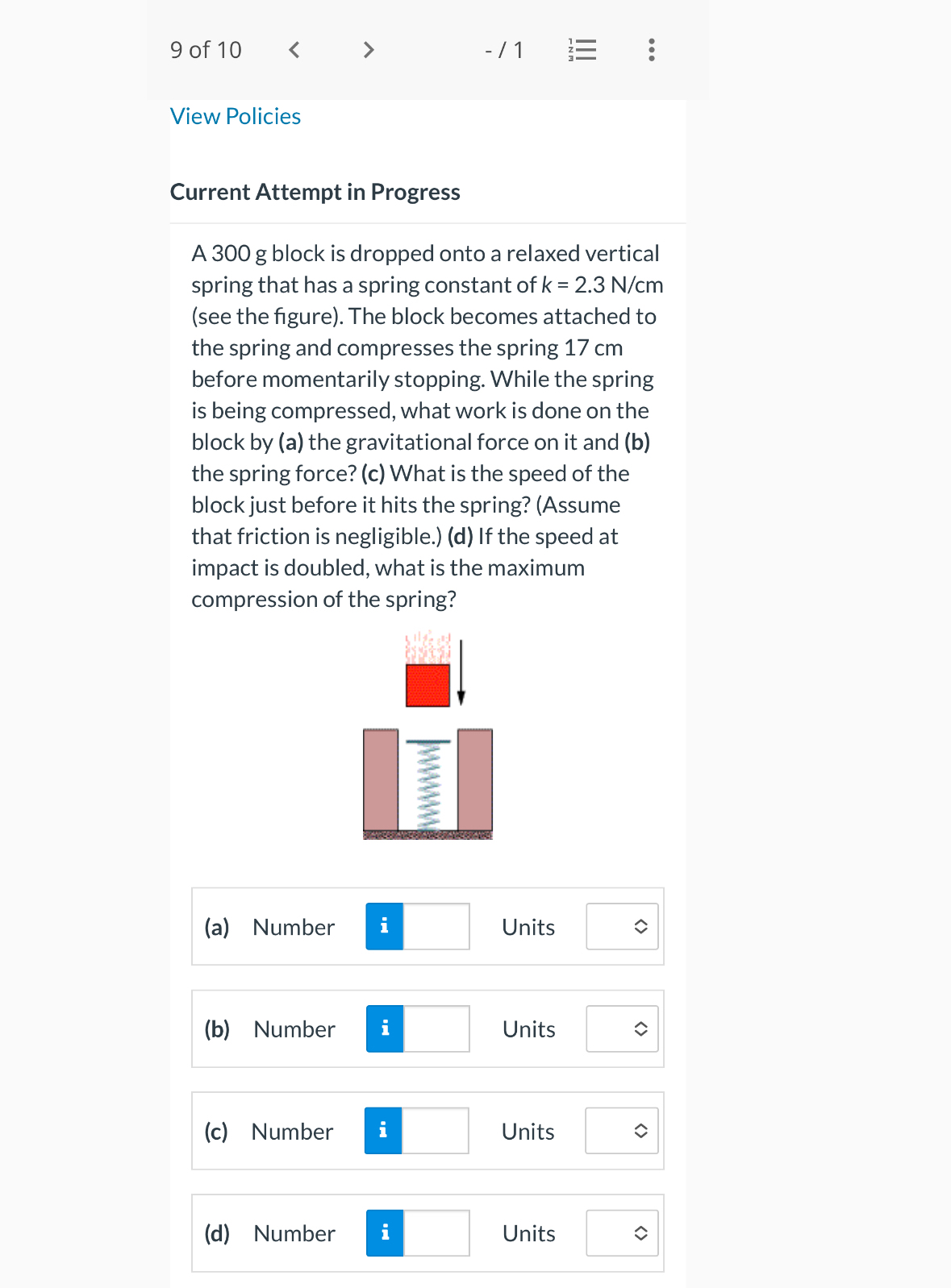 Solved 9 ﻿of 10-1View PoliciesCurrent Attempt in ProgressA | Chegg.com