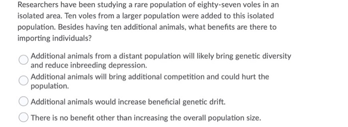 Solved EXPERIMENT Ecologist Joseph Connell studied two | Chegg.com