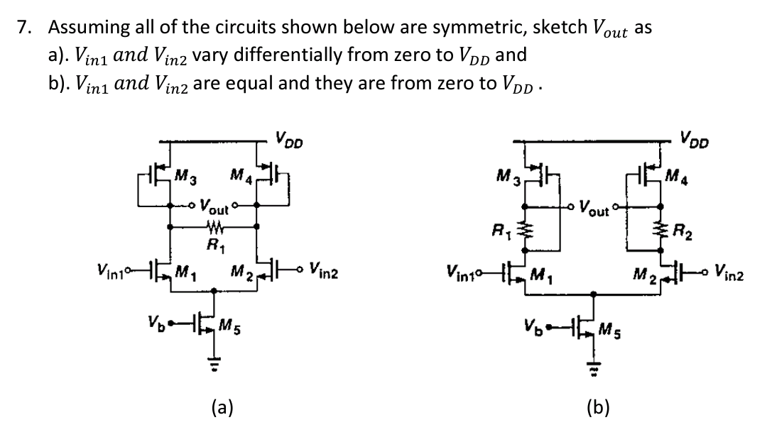 Solved 7. Assuming all of the circuits shown below are | Chegg.com