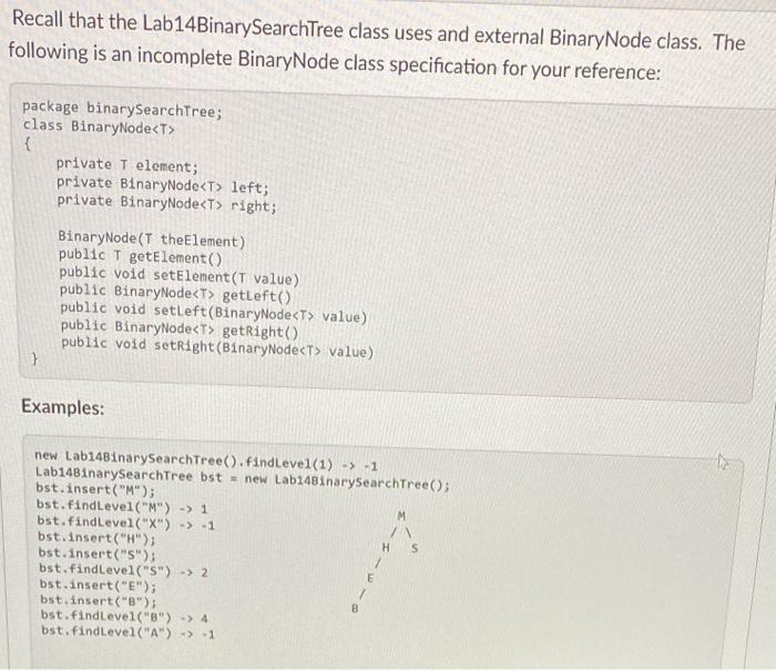 Solved Complete the helper method for a recursive binary | Chegg.com
