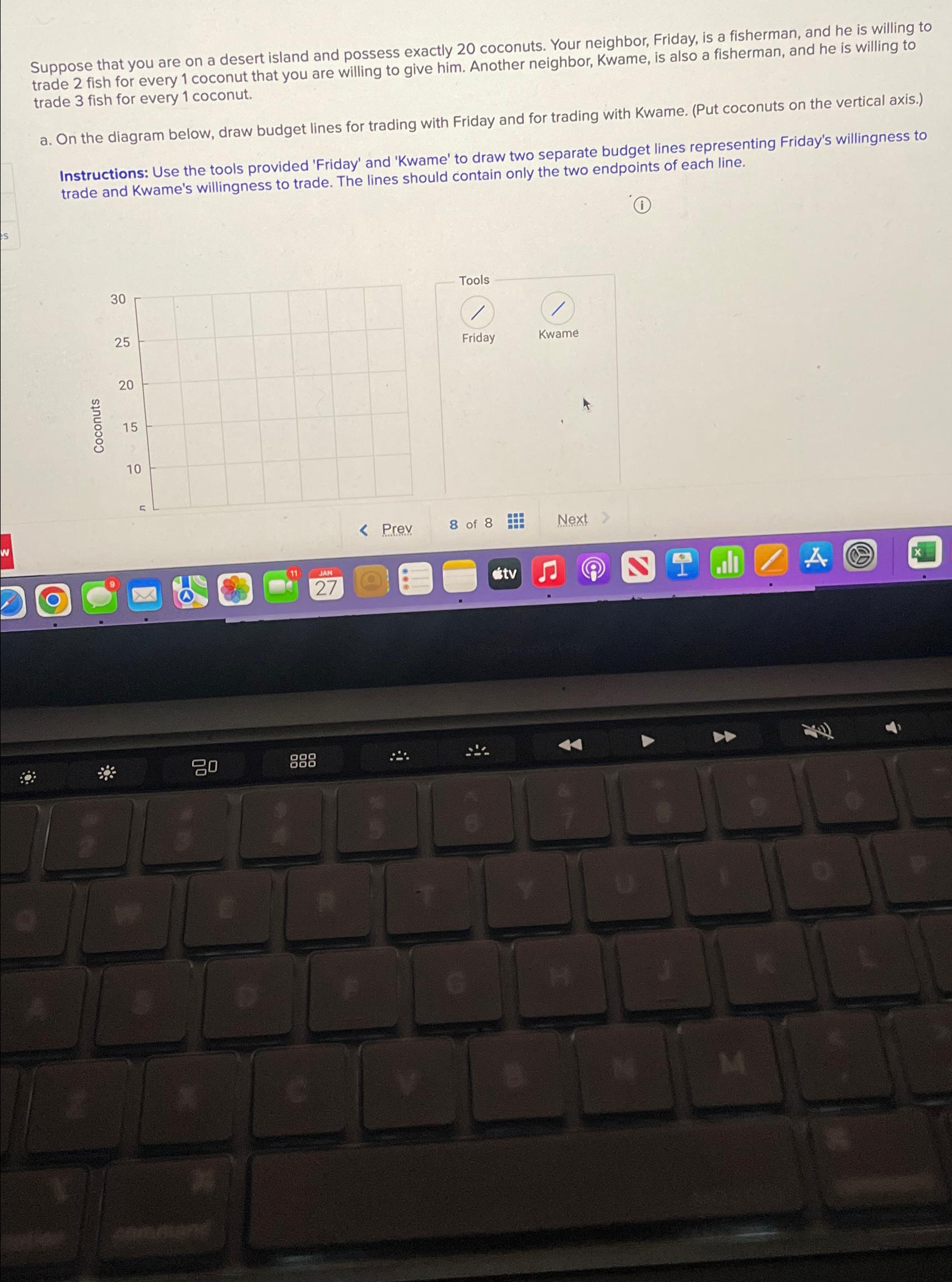 Solved Suppose that you are on a desert island and possess | Chegg.com