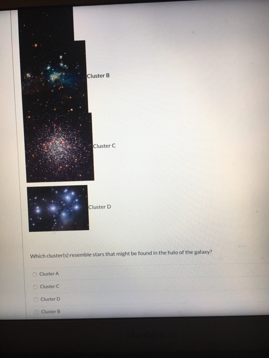 Solved Cluster A Cluster B Cluster C Cluster D Which | Chegg.com
