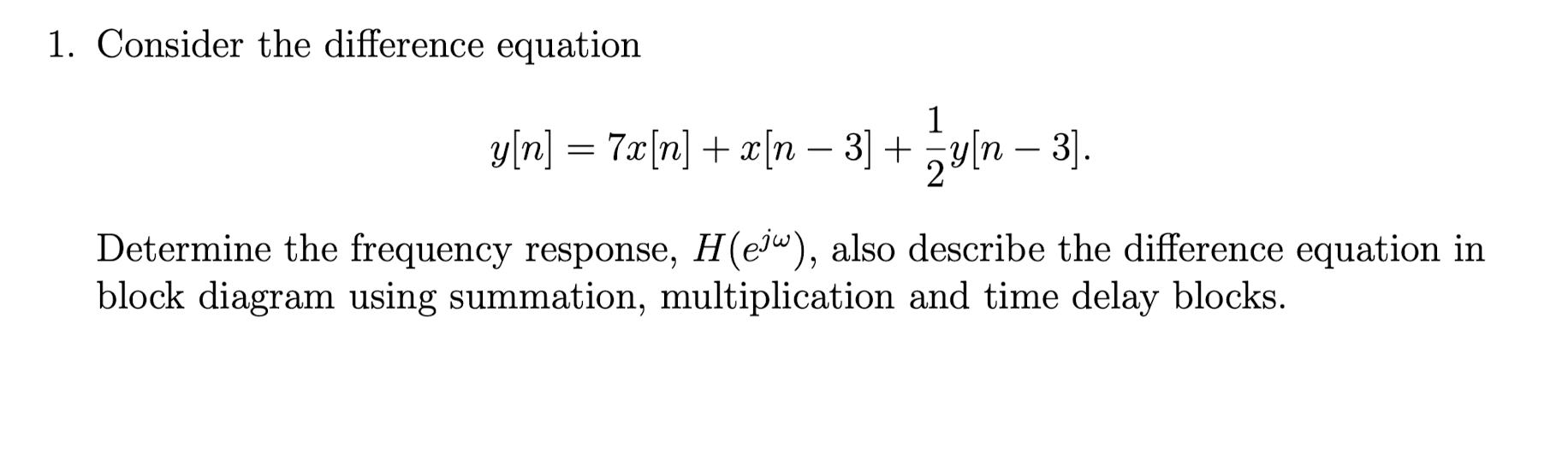 Solved Consider the difference | Chegg.com